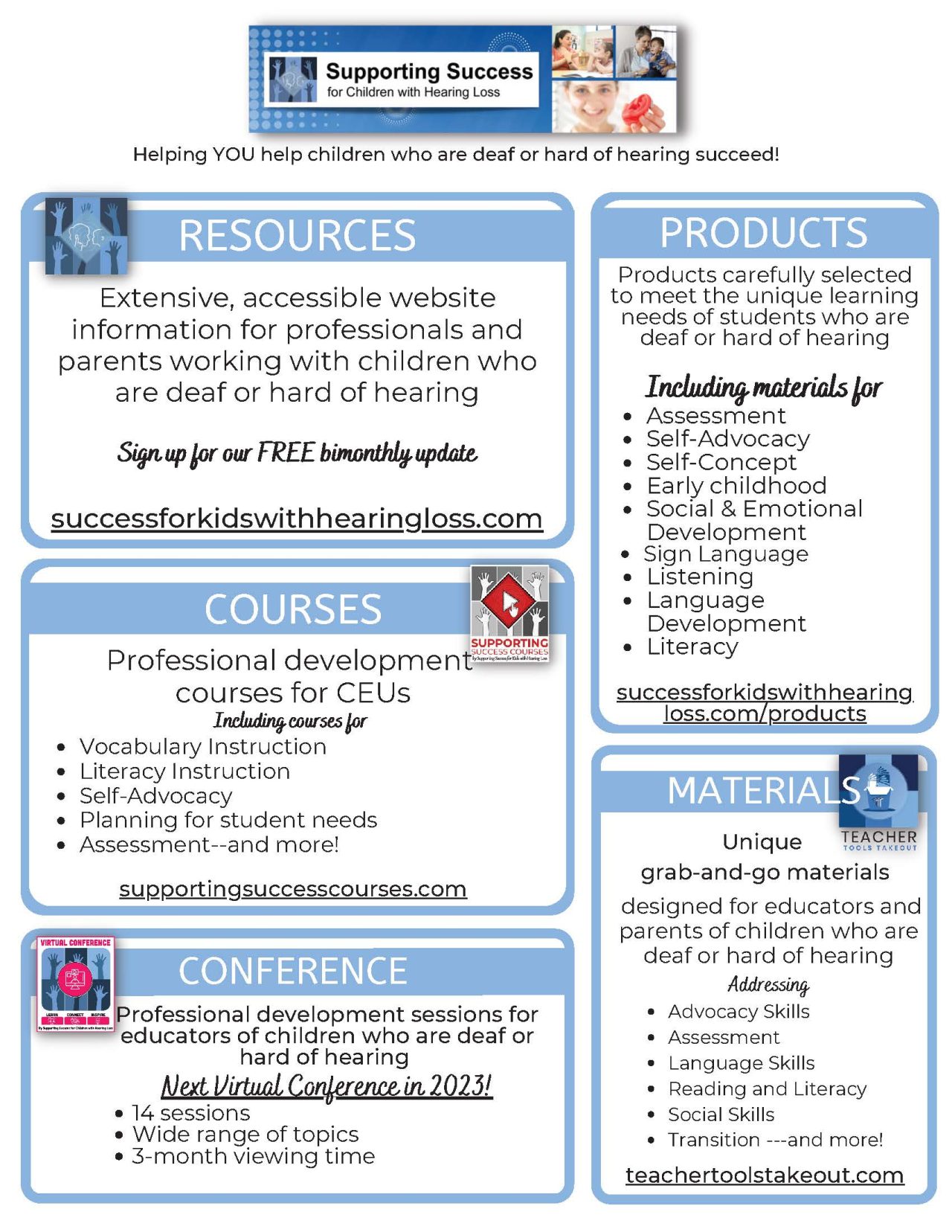 Supporting Success For Children With Hearing Loss | Products